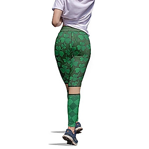 Bblulu Trendy Design Workout Leggings - Novelty Graphic Printed Cute Patterns Tights Slimming Full-Length Yoga Pants