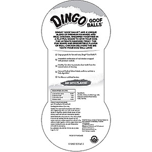 Dingo Goofballs Chicken And Raw Hide Chew, 4-Count