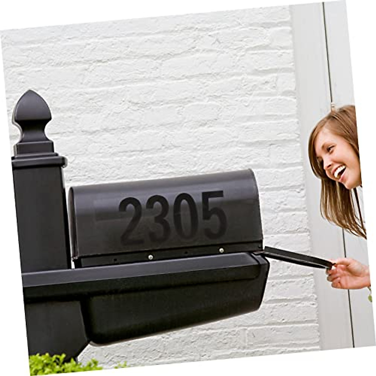 OSALADI Mailbox Numbers 12 Sheets Mailbox Digital Stickers Outdoors Stickers Outdoor Mailbox Scrapbooking Stickers Self Adhesive Door Numbers Mailbox Letter Stickers Label Pvc
