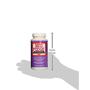 Mod Podge CS15063 Waterbased Sealer, Glue & Finish, 16 oz, Hard Coat, 16 Ounce, Clear, 16 Fl Oz