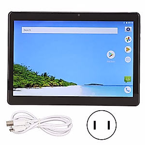 Tablet, 10.1in HD Screen Tablet, Dual SIM Dual Standby Tablet PC, 3GB 32GB Support Bluetooth WiFi G Sensor GPS FM for Entertainment Work(#1)