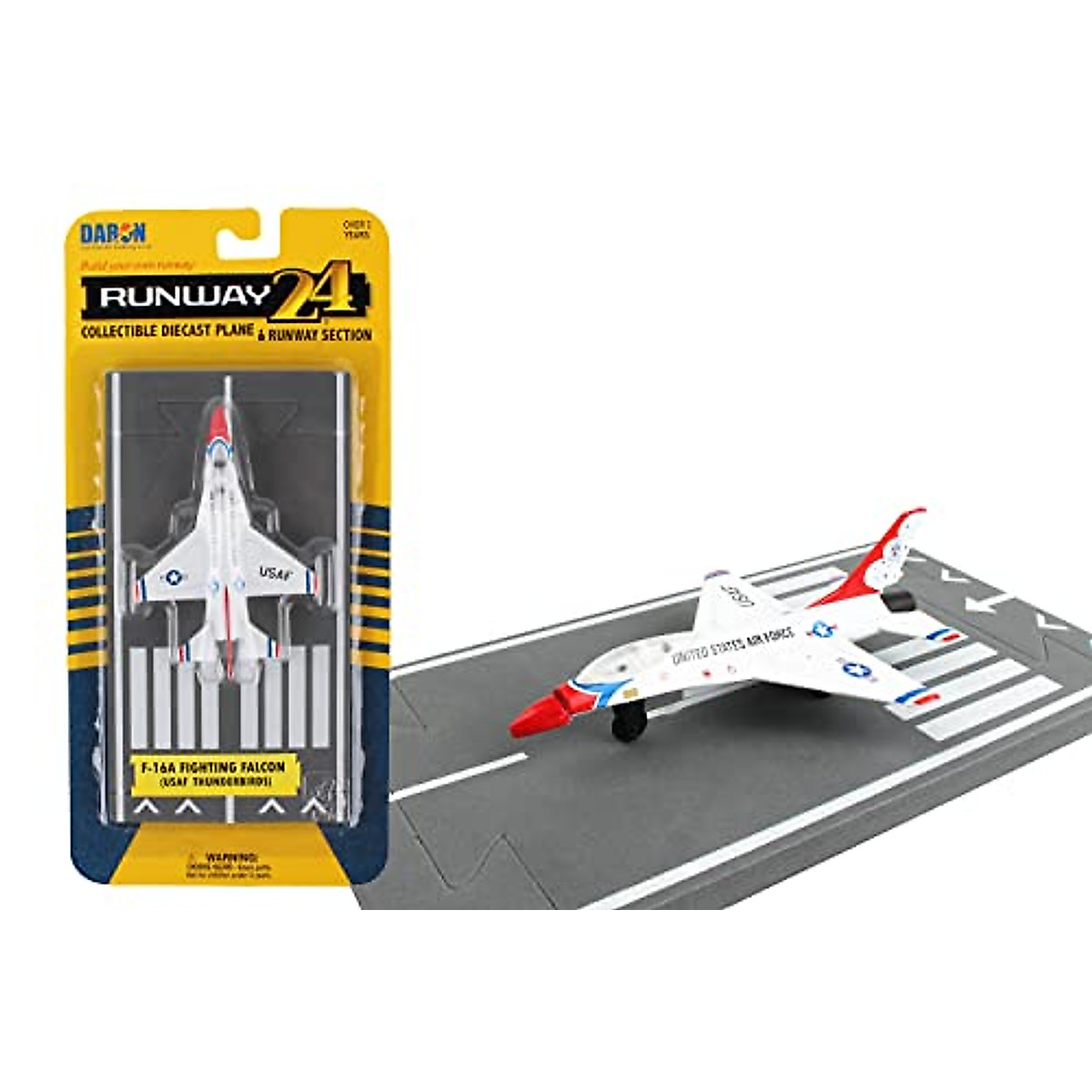 Daron Runway24 F-16 Thunderbird Die Case Plane