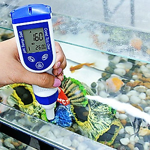 Gain Express 6-in-1 Waterproof pH/ORP/TDS/EC (Conductivity)/Salinity/Temp Meter Pocket Size Multi-Parameter Water Quality Tester Kit Replaceable ORP Probe