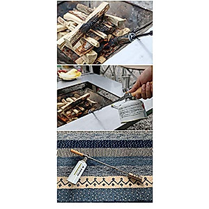 CAMPINGMOON Camping Grill Torch Dual Fuel Head Flame Adjustable for Charcoal Starter with Storage Case MT-3955/I-1010 (Butane + Isobutane)