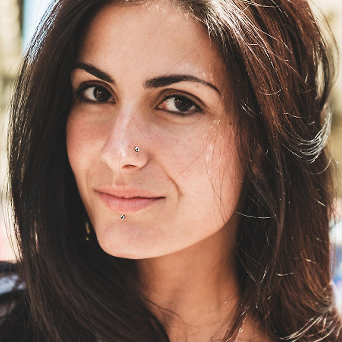 Jstyle 60 Pcs Hypoallergenic Stainless Steel Nose Studs for Women Men Sparkly CZ Small Nose Studs Rings Piercing Body Jewelry 1.5mm