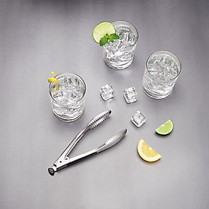 OXO Ice Bucket and Tongs Set - Brushed Stainless Steel