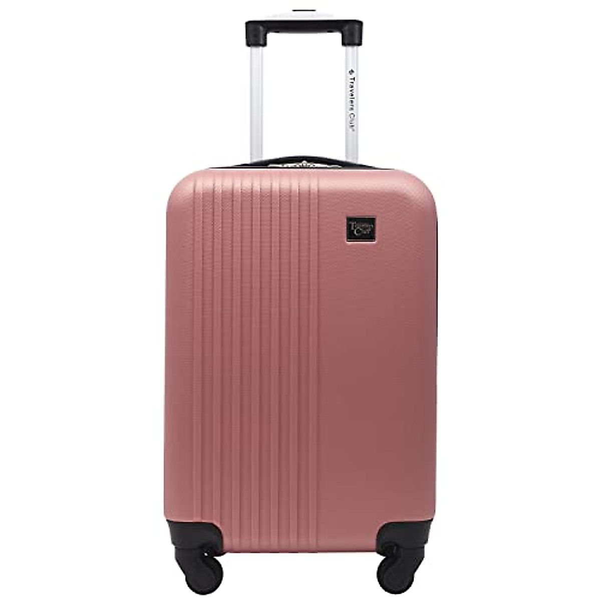 Travelers Club Cosmo Hardside Spinner Luggage, Rose Gold, Carry-On 20-Inch