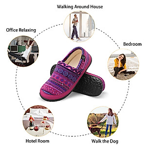 Spesoul Warm House Slippers for Women Men Fuzzy House Shoes Home Slipper Socks Outdoor Moccasin Slippers Sneakers Closed Back Lightweight Barefoot for Bedroom Office Travel 7.5-8.5 Women/5.5-6.5 Men