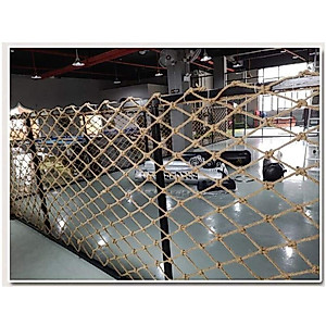 RZM Rope Net Wall Decor, Playground Climbing Net Kids Safety Net Treehouse Fence Net Birds Protective Net Children Swing Heavy Duty Hemp Cargo Cover Hammock Nets Child Safety Netting for Balcony