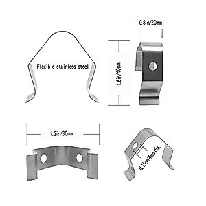 Meat Thermometer Probe Clip Holder Compatible with Thermopro TP04 TP06 TP07 TP08 TP09B TP10 TP11 TP12 TP16 TP17 TP20 TP22 Ambient Temperature Readings APP Bluetooth Smokers Grills Ovens, Set of 3