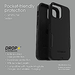 OtterBox COMMUTER SERIES Case for iPhone 13 Pro Max & iPhone 12 Pro Max - BLACK