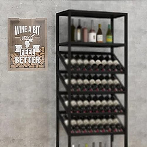Wine Cork Holder Decor Gifts Shadow Box Wine Sign for Wine Lovers Accessories Display Storage Decorative Container