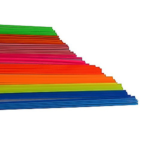 LEE FUNG 3D Pen Filament Refills Set of 12 Colors 1.75mm PLA Straight 3D Printing Filament Stick Dimensional Accuracy +/- 0.05 mm for 3D Printer Pen