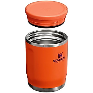 Stanley Adventure To-Go Food Jar 18 oz | Vacuum Insulated Thermos Food Container | Wide Mouth Screw On Lid | Packable for Travel | Stainless Steel with Leakproof Lid | BPA-Free | Tigerlily Plum