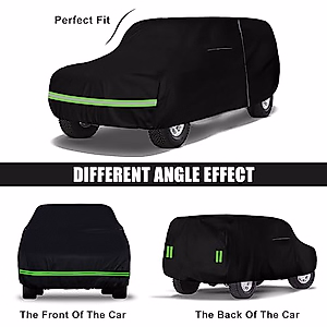 Waterproof Car Cover Compatible with Chverolet K5 Blazer/GMC Jimmy 1969-1991 210T All Weather Classic Car Covers with Zipper Door for Snow Rain Dust Protection