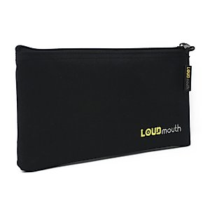 Loudmouth Zippered Pouch for Handheld Wired Microphones | Mic Bag | 9.25" x 5" (1 Pack)
