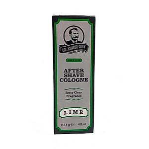 Colonel Ichabod Conk Lime After Shave Cologne 4 Fl. Oz. Glass Bottle Aftershave