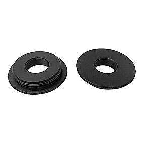 JKPOWER Black Metal M12 to C/CS Mount Board Lens Converter Adapter Ring for AHD Sony CCD TVI CVI Box Camera Support Accessories M12 to CS Mount Lens Converter Ring Black