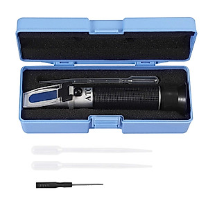 AUTOUTLET Alcohol Refractometer with ATC 0-80% Vinometer Alcohol Tester - Accurately Measure ABV, Alcohol Volume Percent for Spirits, Liquor, Distilled Beverages, and Homebrewing
