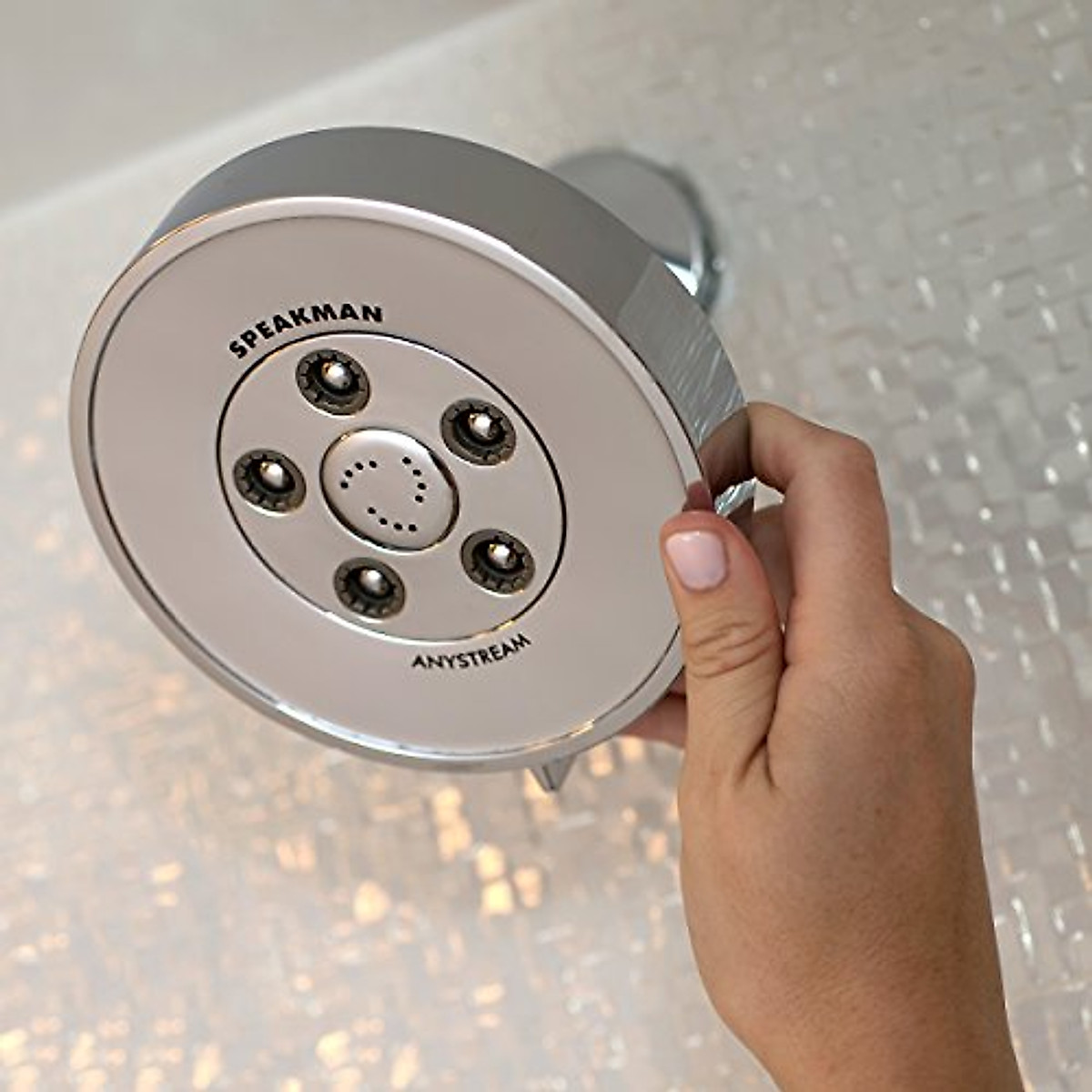 Speakman S-3010 Neo Anystream High Pressure Adjustable 2.5 GPM Shower Head, Polished Chrome
