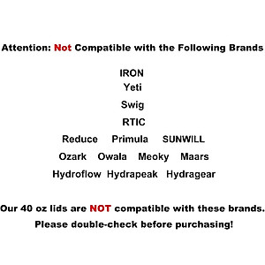 Tumbler Lid for 40 Oz Tumbler, Replacement Cup Cover for 40oz Tumbler, 100% Leak-proof