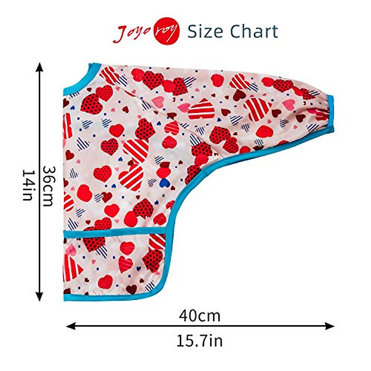 Joyo roy Baby Bibs For Eating Bibs For Toddlers Long Sleeve Bib Plastic Bibs For Babies Sleeved Bib smock for Kids 8-12 Kids Paint Smock Weaning Bib Sleeved Bibs for Babies Baby Apron for Eating