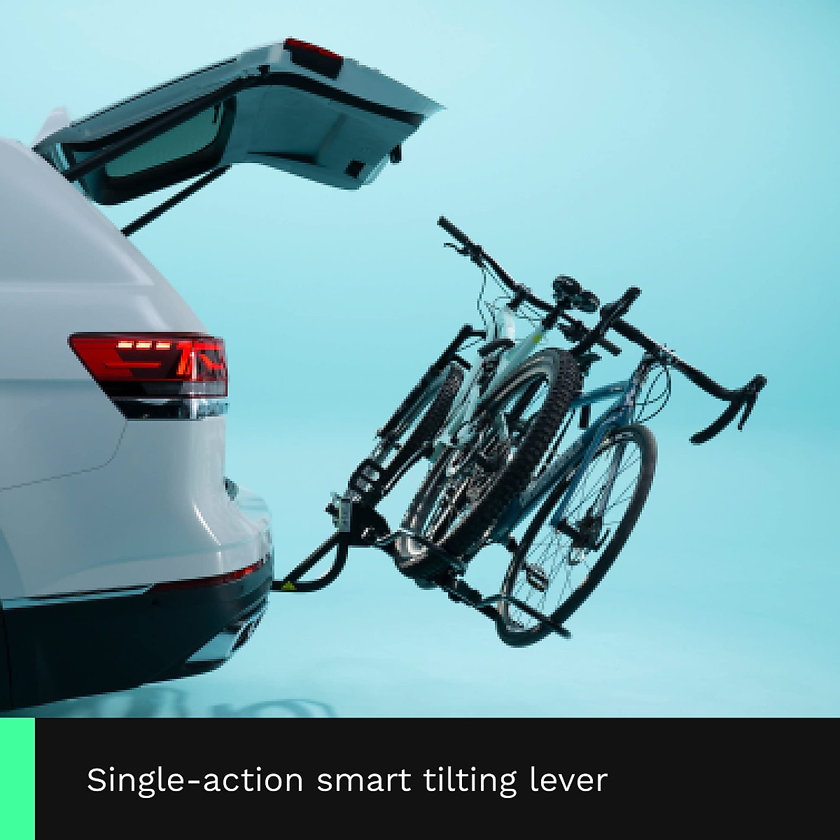 KAC Bike Rack for Car, SUV, Hatchback Mount - 1.25" Anti-Wobble Hitch for 2 Bikes - Heavy Duty Bicycle Carrier, Easy to Assemble/Install - Tire & Frame Stramps Included