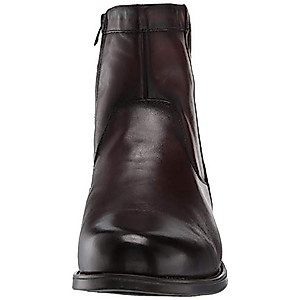 Florsheim mens Medfield Plain Toe Zip Fashion Boot, Brown, 10.5 Wide US