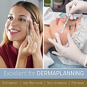 Pack of 2 Scalpel Handles #3 + 10r Blades Dermaplaning kit 10r Blades Set