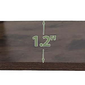 CROWNFURN 4 Tier Bookshelf 25.9" Width, Rustic Open 4 Shelf Bookcase with Metal Frame, Industrial Book Shelf for Home Office Bedroom Living Room (Rustic Brown)