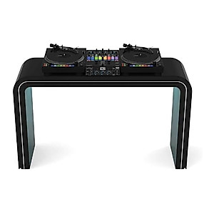 Glorious Session Cube XL Sturdy DJ Workstation with Integrated Cable Routing, Easy Assembly and Storage (Black)