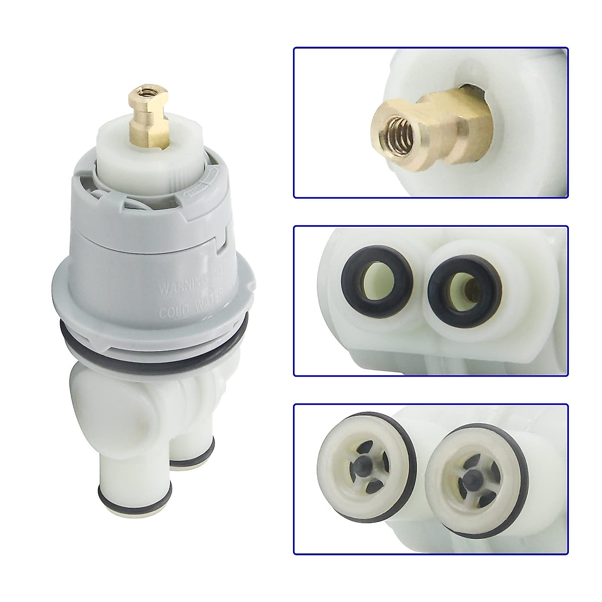 Denkehin RP46074 Shower Valve Cartridge Repair Part Replace for Delta Shower and Tub 13/14 Series Faucet, Temperature Control Valve Repair kit