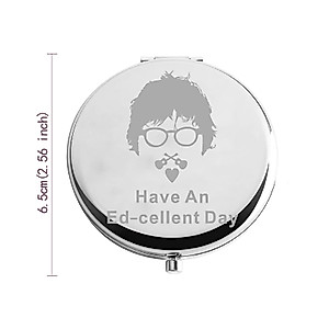 Zuo Bao Fans Gift Music Lovers Makeup Mirror Have an Ed-Cellent Day Compact Mirror Guitar Gift（Have an Ed-cellent Day）