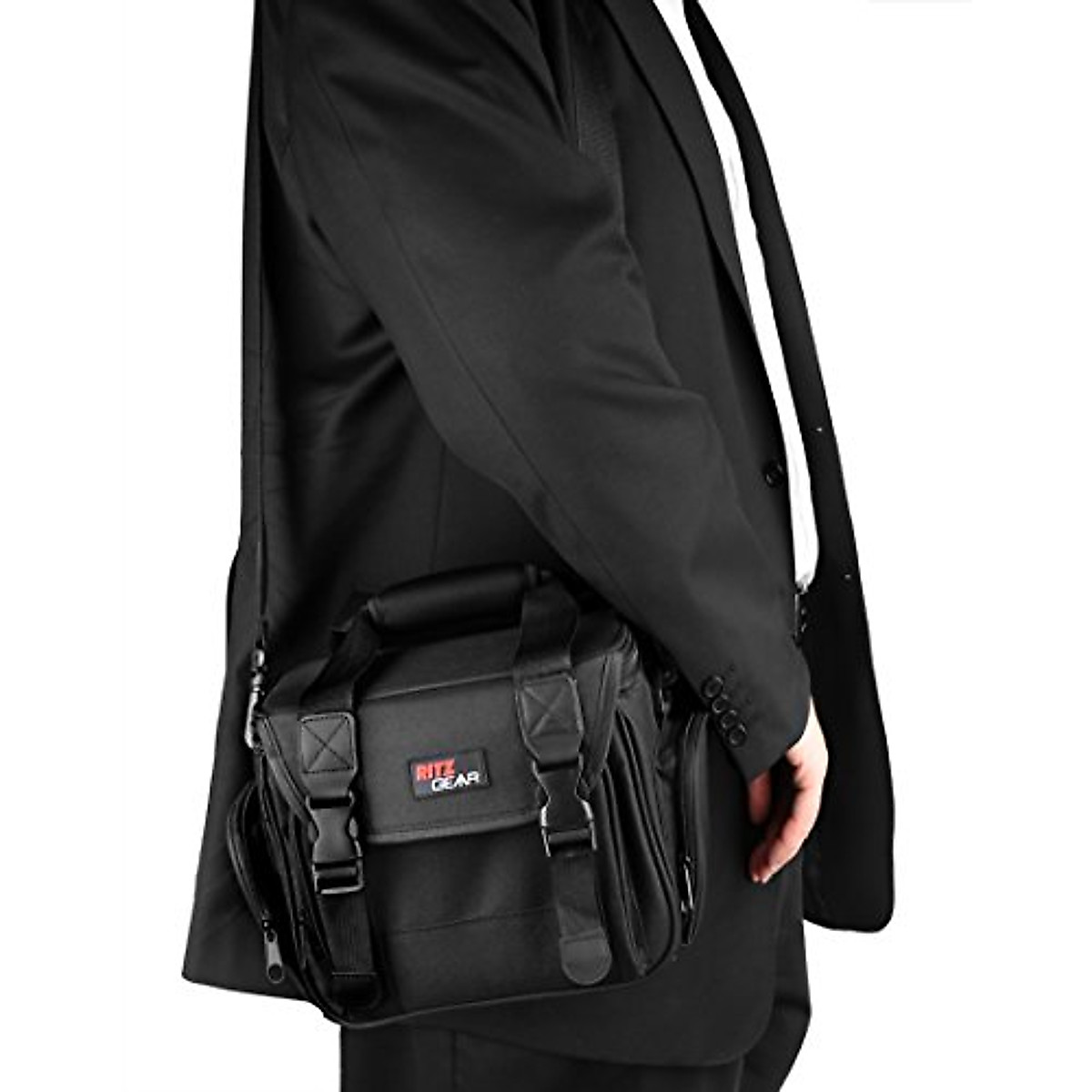 PANASONIC LUMIX GH5 Mirrorless Camera with 12-60mm Lens (DC-GH5LK), 2X 64GB Memory Cards, 2X Spare Battery, Professional Video LED Light, Accessory Bundle (Renewed)