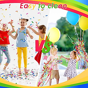 Sratte 100 Pcs Hand Throw Streamers with Colorful Ribbon No Mess Confetti Crackers for Wedding, Party, Graduation, Birthday, Celebration