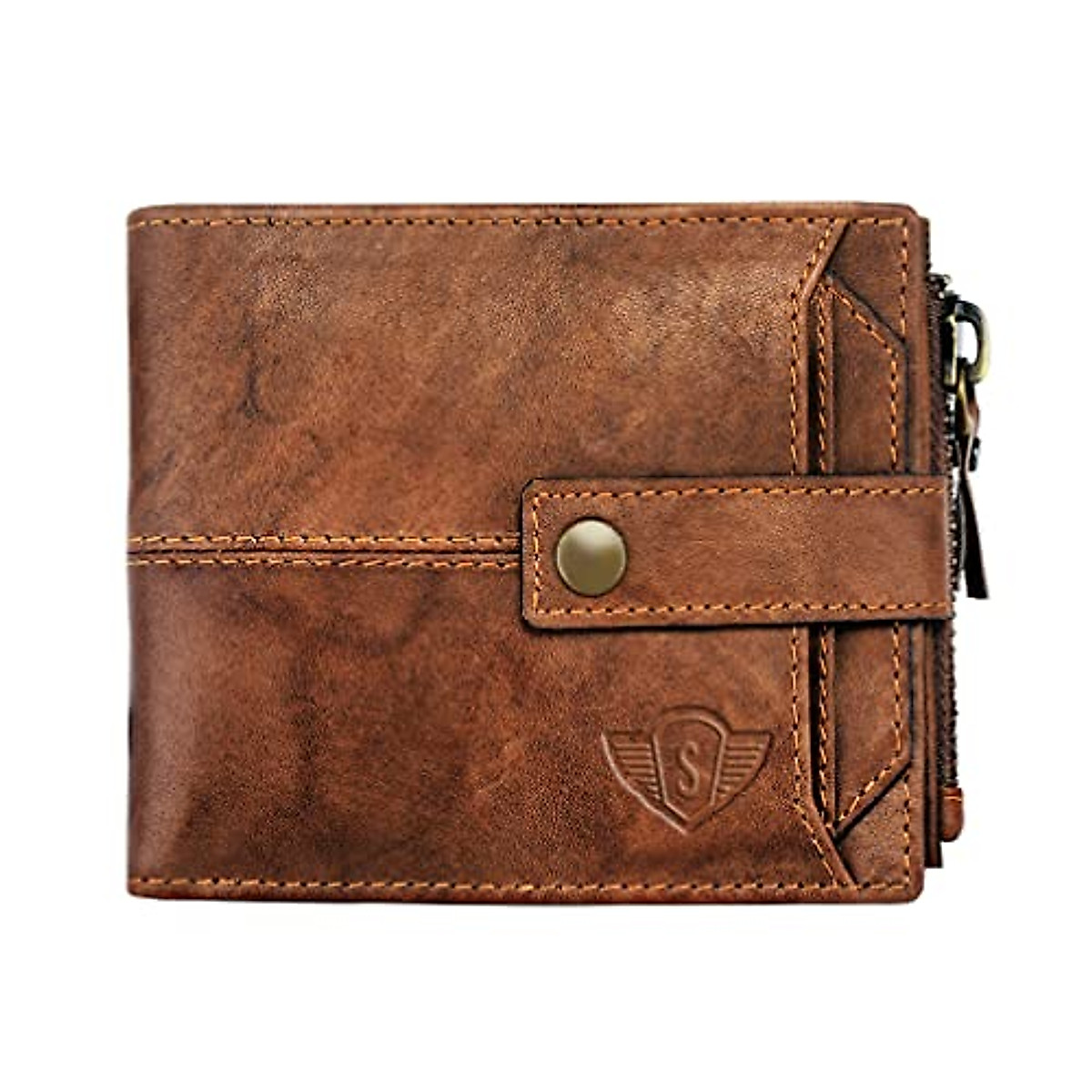 Spiffy® Brown Genuine Leather Wallet For Men | Men's Wallet | RFID Men Wallet | Leather Wallet Men