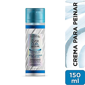 L’Oréal Paris EverCurl Sulfate Free Sculpt and Hold Cream-Gel, 5 Ounce