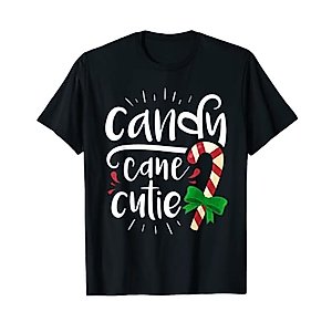 Candy Cane Cutie Christmas Stocking Stuffer Gift For Girls T-Shirt