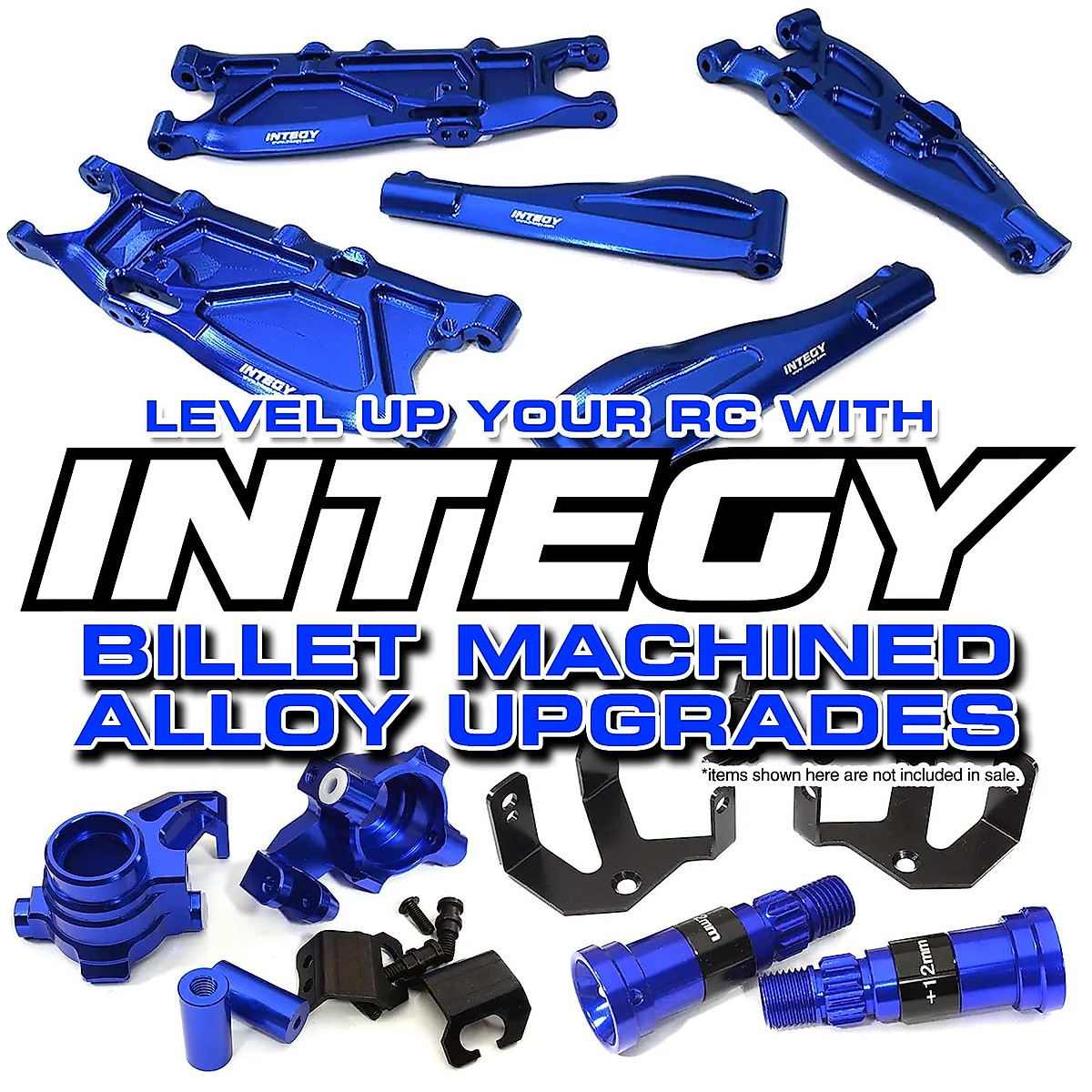 Integy RC Upgrades for Axial, 12mm Hex Wheel (4) Hub 8mm Thick for Axial 1/10 Wraith 2.2-inch & RR10 Bomber 4WD