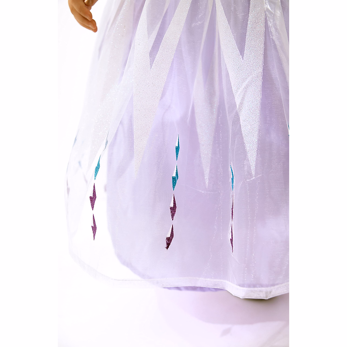 Little Adventures Ice Queen Coronation Dress up Costume (Large Age 5-7) - Machine Washable Child Pretend Play and Party Dress with No Glitter