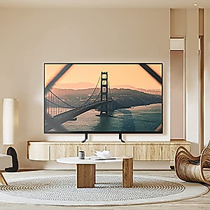 Rfiver Universal Table Top TV Stand Base TV Legs with Height Adjustment fits Most 32-55 Inch LCD LED Flat Screen TVs, Max VESA 800x400 mm, Mount Holds up to 88 lbs, Black