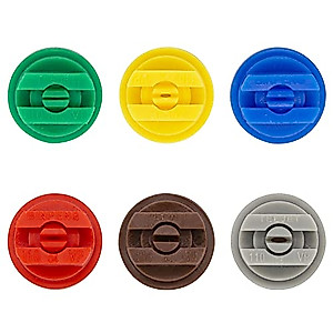 110° Flat Fan Shaped Nozzle, 110 Degree Flat Fan Spray Tip 0.15-0.6mm Pore, Spray Nozzle Tip Set Suitable for Knapsack Sprayer, Garden Spray, Greenhouse Spray Equipment, etc, Used for Weeding