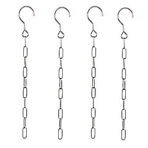 Falytemow Stainless Steel Space Saving Hanger Chains Magic Hangers Closet Space Saver Hanger Organizer Cascading Hangers Gain 80% More Space Set of 4