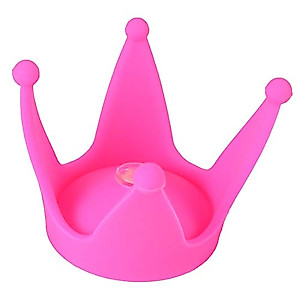 Abaodam Helmet Suction Cup Crown Suction Cup Crown Decoration Headwear Sucker (Crown Double Suction Cup, Rosy) Bike Part and Accessories