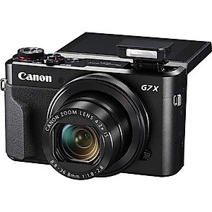 Canon PowerShot G7 X Mark II Digital Camera with 64 GB Card + Premium Camera Case + 2 Batteries + Tripod (Renewed)