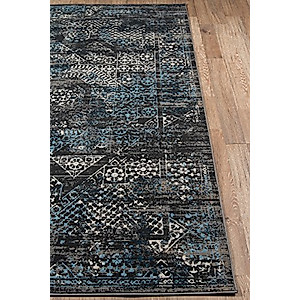Momeni Rugs Juliet Collection Area Rug, 7'6" x 9'6", Charcoal