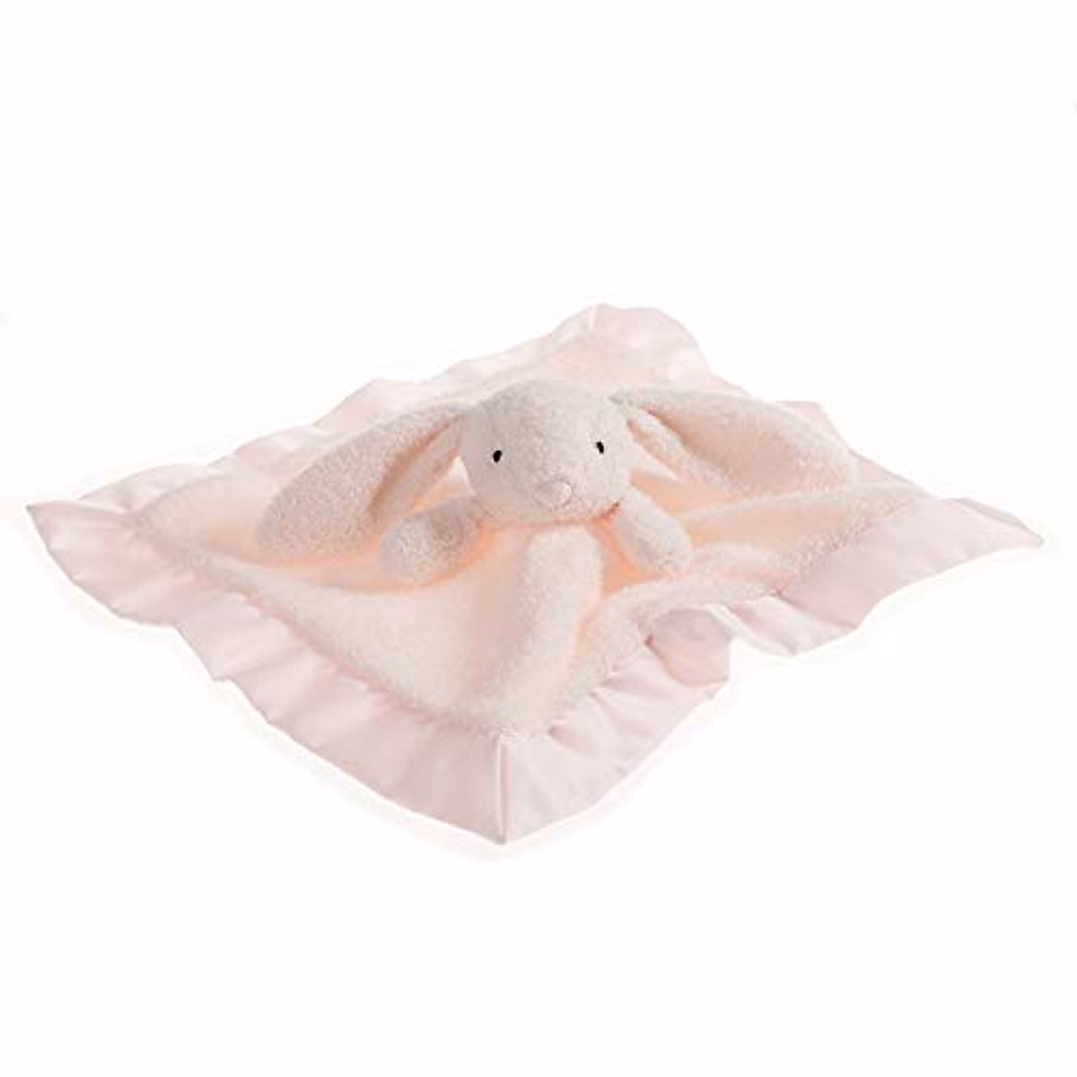 Apricot Lamb Stuffed Animals Pink Bunny Rabbit Security Blanket Infant Nursery Character Blanket Luxury Snuggler Plush Baby Lovey(Pink Bunny, 13 Inches)