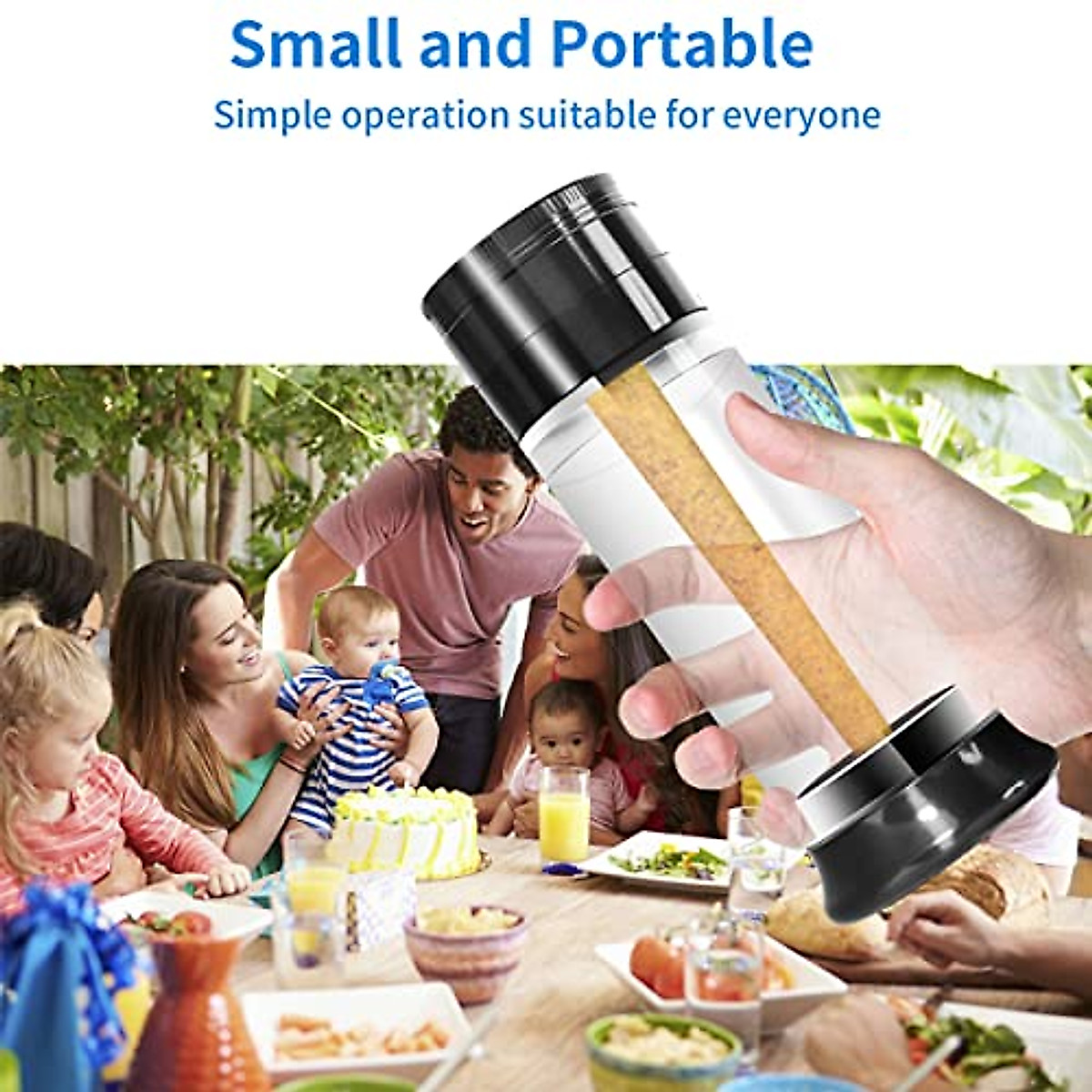 Herb Grinder All-in-one, Kitchen Spice Grinder, Black