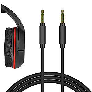 Geekria QuickFit Gaming Audio Cable Compatible with Turtle Beach Talkback/Headsets Extension Cord for The Playstation 4 / Chat/Xbox One Cable, 3.5mm Aux Replacement Stereo Cord (6 ft/1.7 m)