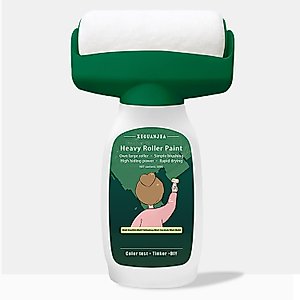 AUOMLVH Portable Wall Paint Tool,Large Roller Brush Wall Repair Tool,Wall Repair Kit,Wall Roller Paint BrushSuitable for Repairing The Wall with Latex Paint,Water-Based(500g,White)